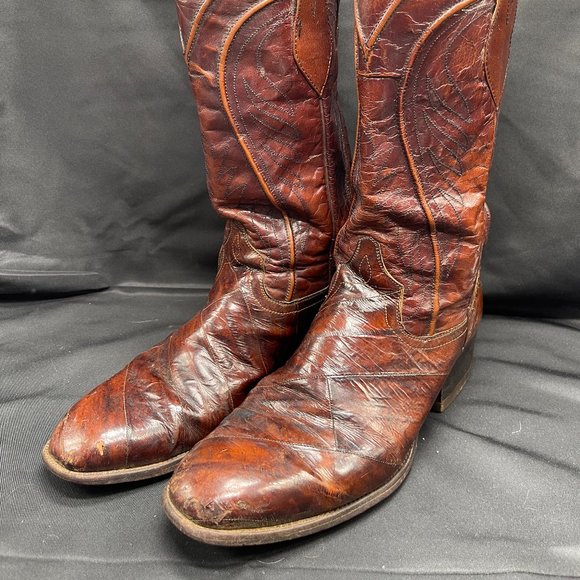 Dan Post | Shoes | Vintage Mens Dan Post Cherry Leather Western Cowboy ...